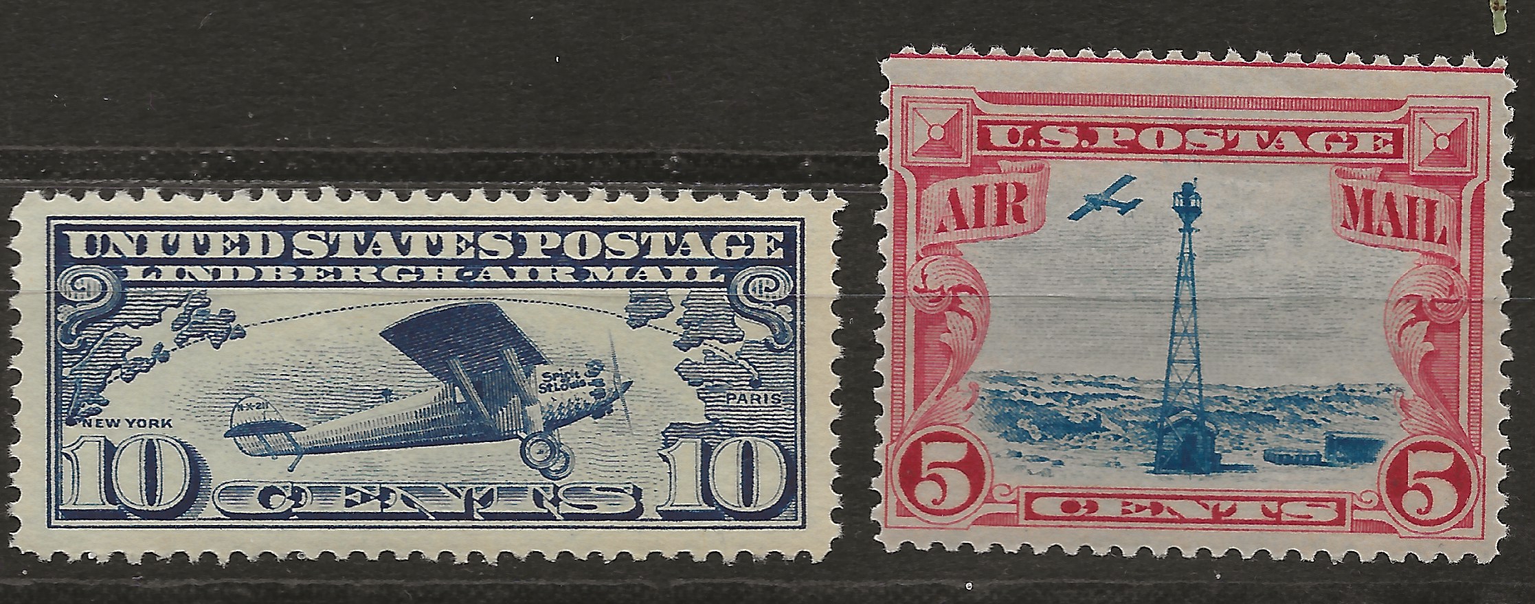 US C10-11 MNH VF 1927-28 SCV $22.50 (Jr) | United States, Air Mail ...