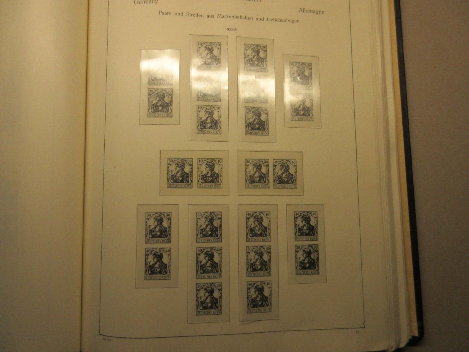 Germany Kabe German Combinations Hingeless Album 1910-41 Used (See ...