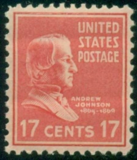 #822, 17¢ Andrew Johnson, Prexie LOT of 200 Mint Stamps Spice UP Your ...