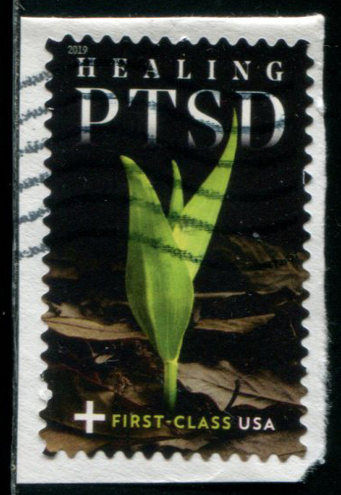 B7 US (55c+10c) PTSD SA, used on paper | United States, Semi-Postal ...