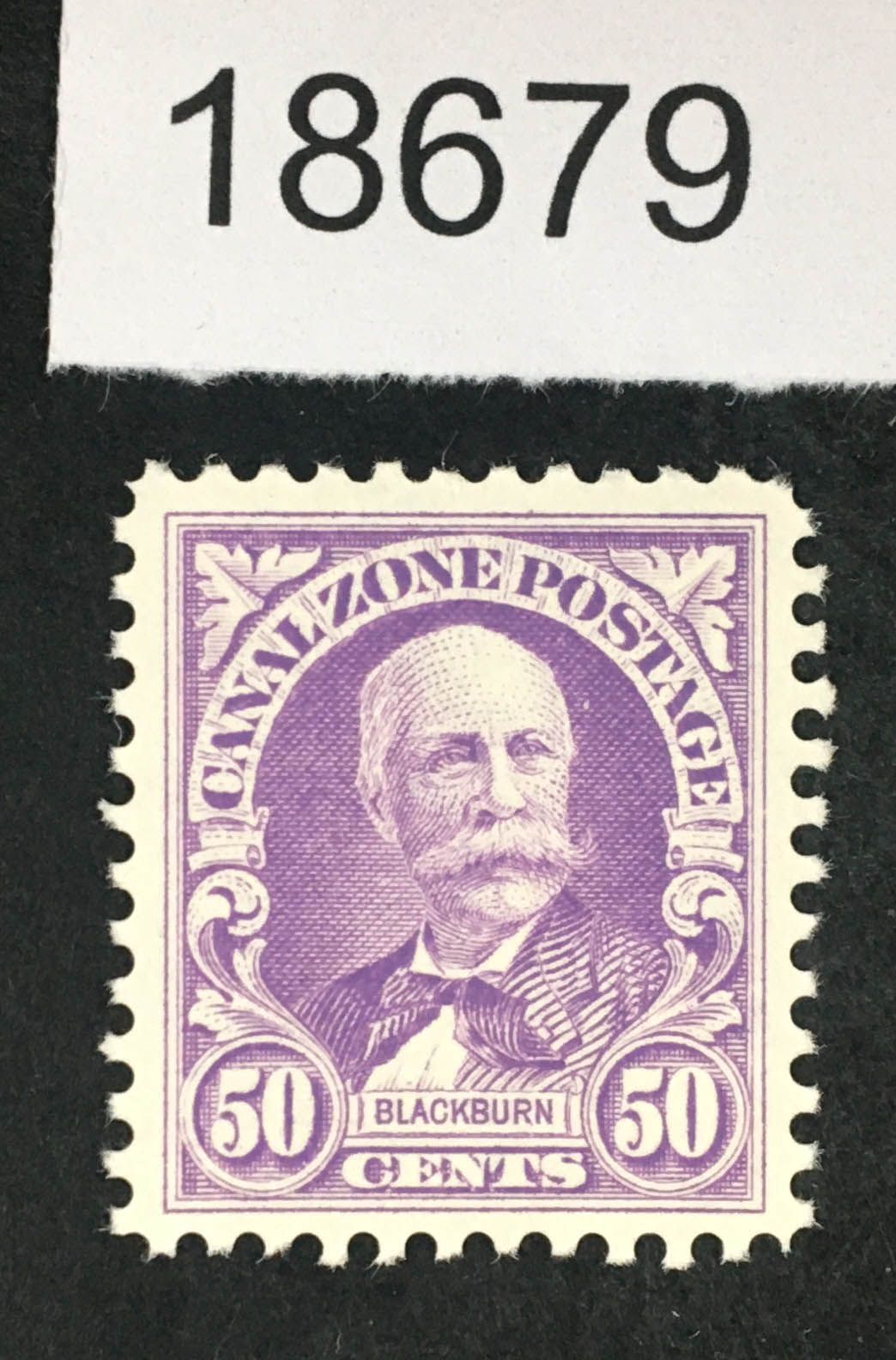 US Stamps Canal Zone # 114 DRY Printing Dull GUM Lilac Mint OG NH $ LOT ...