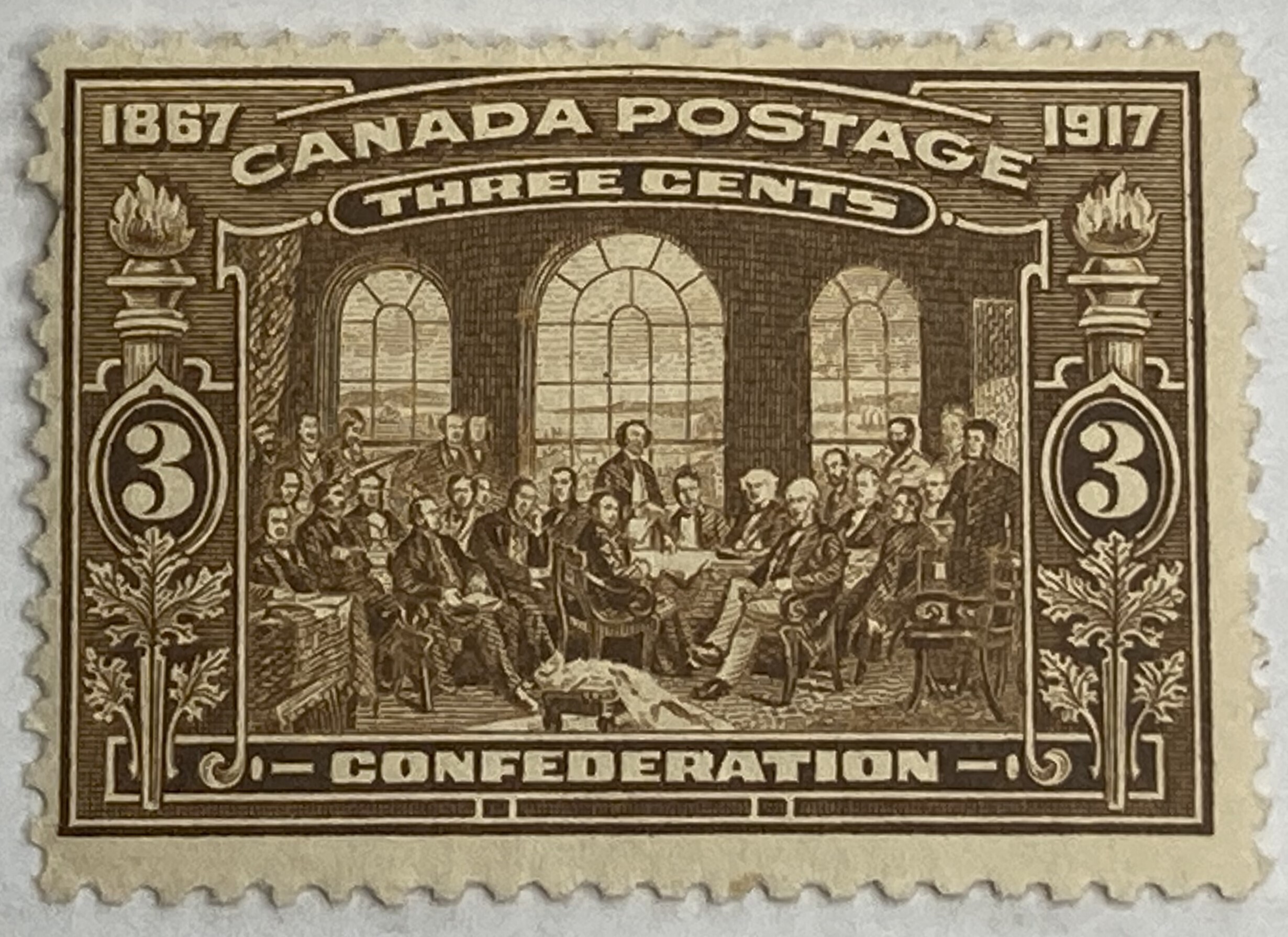 CANADA 1917 #135 50th Anniv. of Confederation - MH (CV 40$ +) | Canada ...