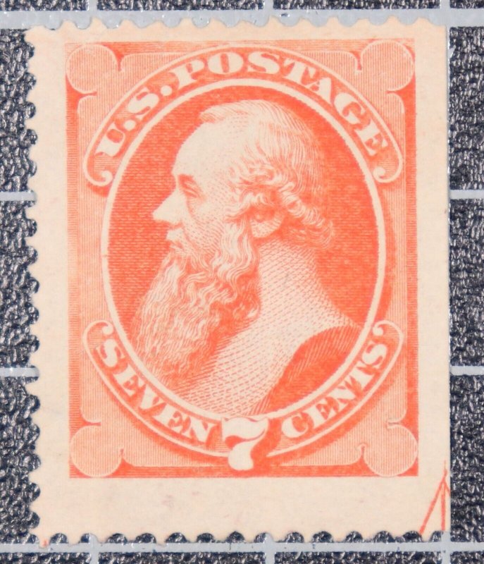 Scott 160 - 7 Cents Stanton Mint No Gum - Nice Stamp Guide Arrow SCV ...