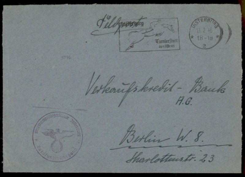 3rd Reich 1940 Germany Feldpost Luftwaffe Stuka Flight School ...