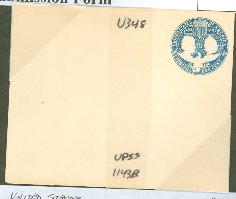 United States U348 (APS Seller Id: 520151) | United States, Postal ...