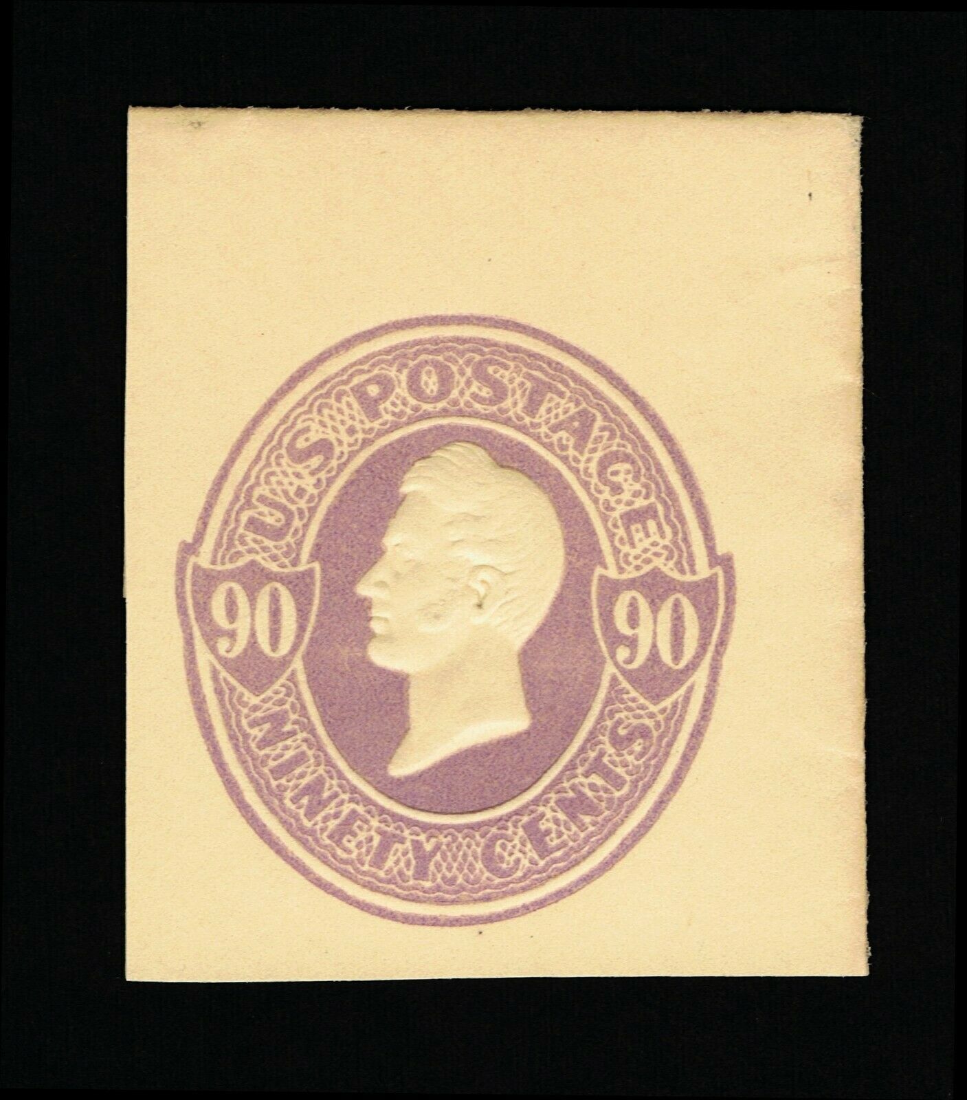 Genuine Scott #U343 Mint 1887-94 Purple on Amber 90¢ Large Full Corner ...