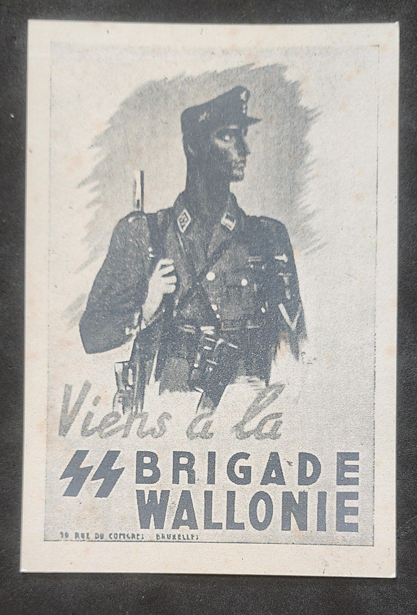 Nazi Germany Third Reich NSDAP Brigade Wallonie SS Postcard WW2 WWII ...