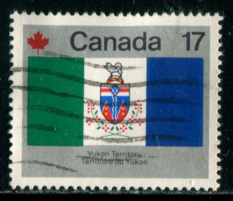 832 Canada 17c Yukon Territory Flag, used | Canada, General Issue Stamp ...