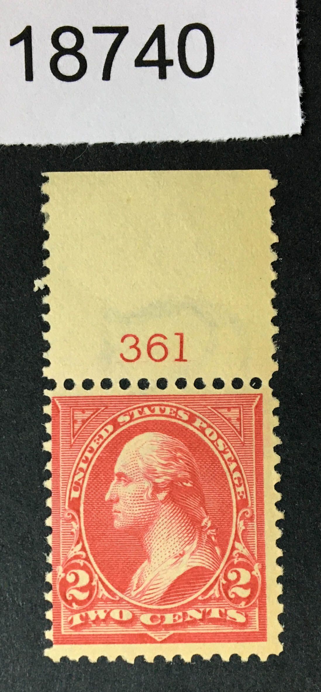 US Stamps # 267 Plate Single Mint OG NH CAT. $16 LOT #18740 | United ...