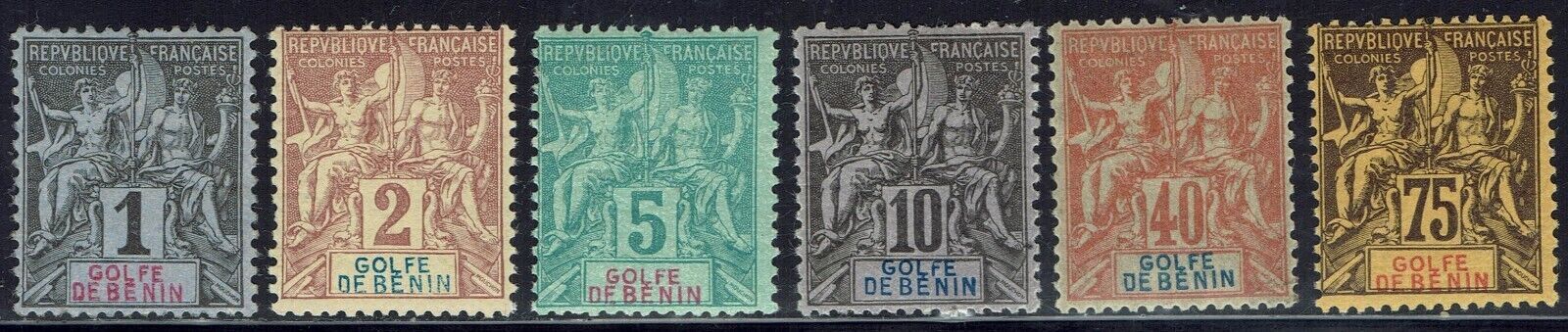 French Benin 1893 Peace and Commerce Range to 75c | Europe - France ...