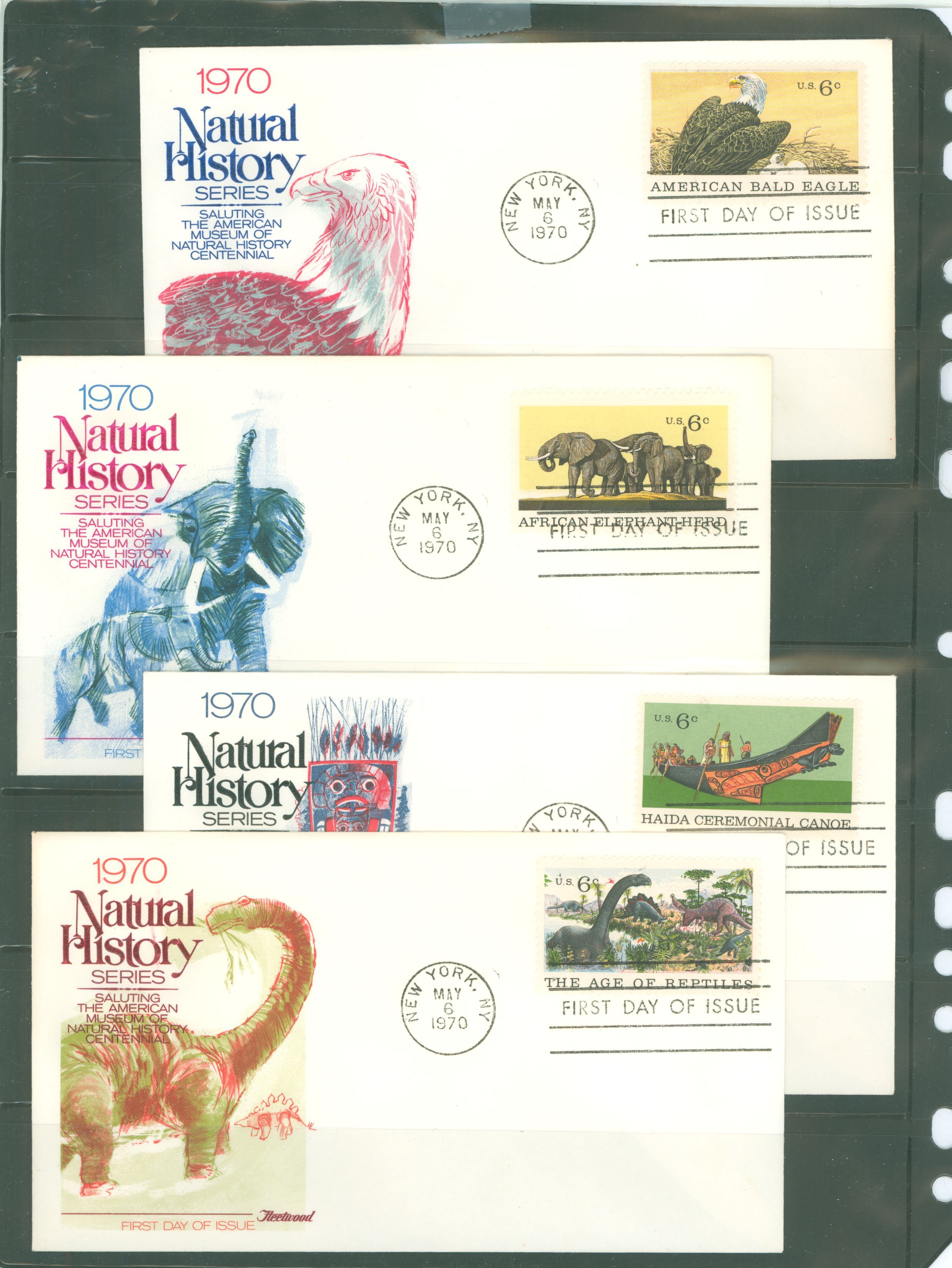 US 1387-90 1970 complete set of U/A FDCs with Fleetwood cachets ...