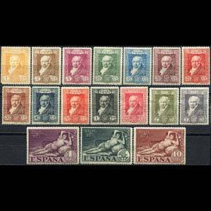 SPAIN 1930 - Scott# 386-402 Goya Paintings Set of 17 NH | Europe ...