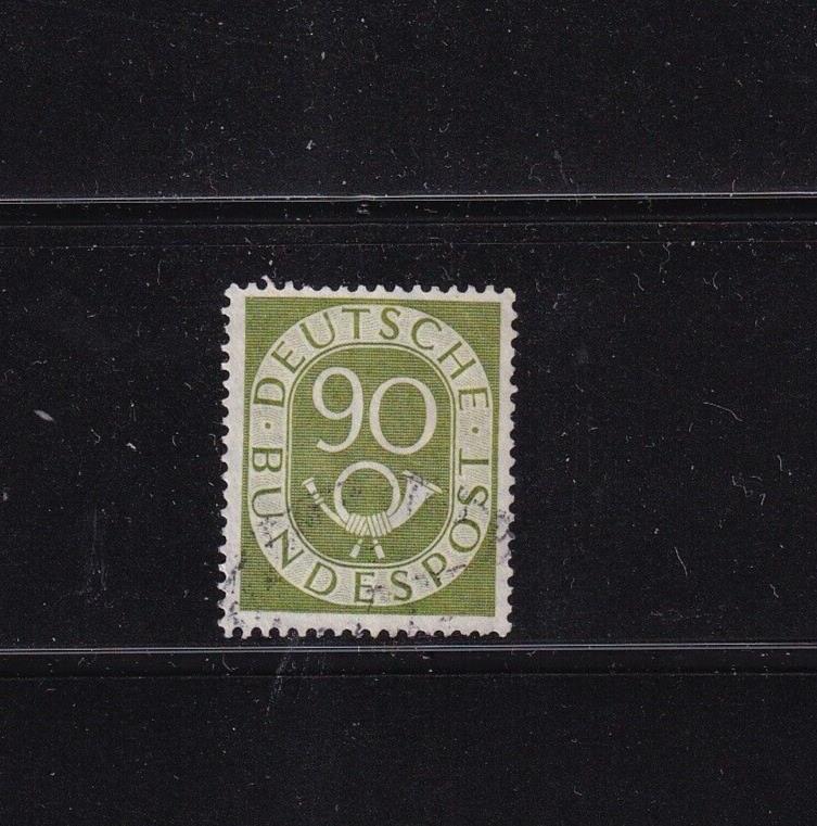 SA10 Germany 1951 Daily Stamp - Post Horn used stamp | Europe - Germany ...