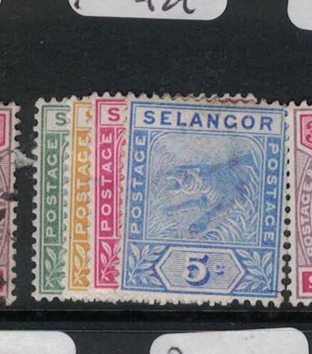 Malaya Selangor Tiger SG 49-52 MOG (3dra) | Asia - Malaysia, Stamp ...