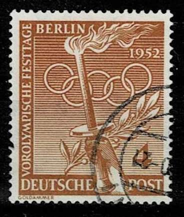Berlin 1952, Scott#9N81 used Olympic Symbol | Europe - Germany ...