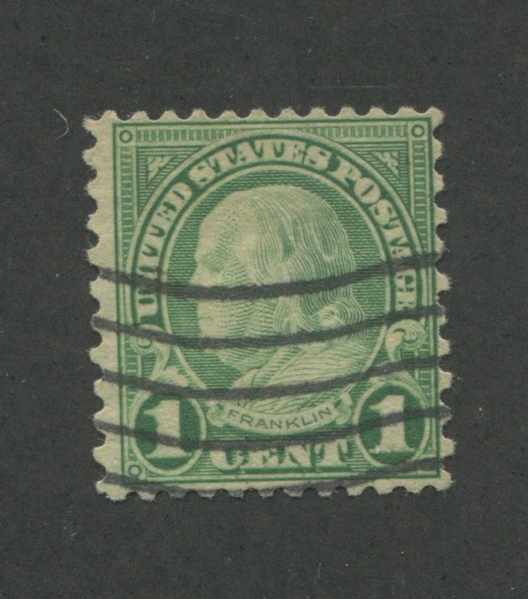 1923 US 1 Cent Postage Stamp #578 Used Fine Grid Postal Cancel / HipStamp