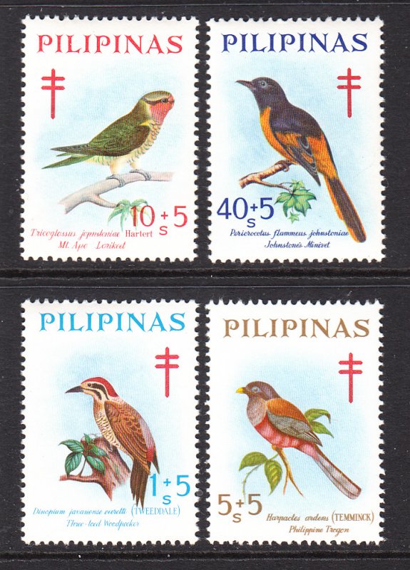 Philippines B36-B39 Birds MNH VF | Asia - Philippines, Semi-Postal ...