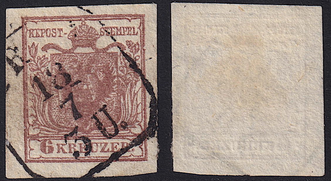 Austria - 1850 - Scott #4 - used - Type I - Coat of Arms | Europe ...