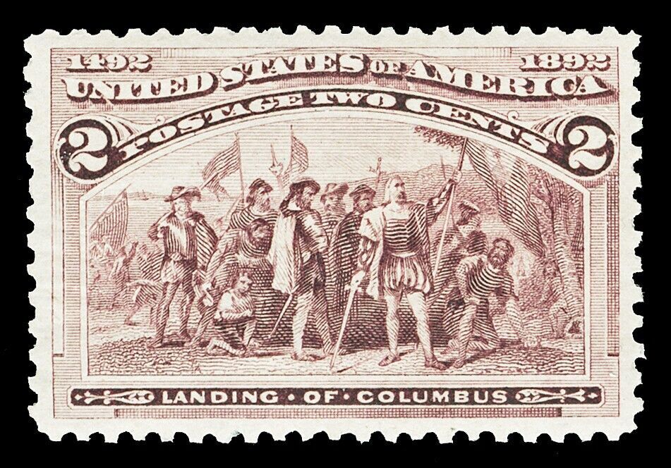Scott 231 1893 2c Columbian Issue Mint VF OG LH Cat $12.50 | United ...