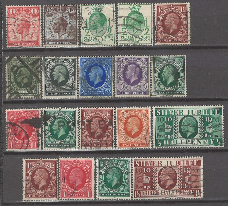 COLLECTION LOT # 4186 GB 19 STAMPS 1929+ CLEARANCE CV+$20 / HipStamp