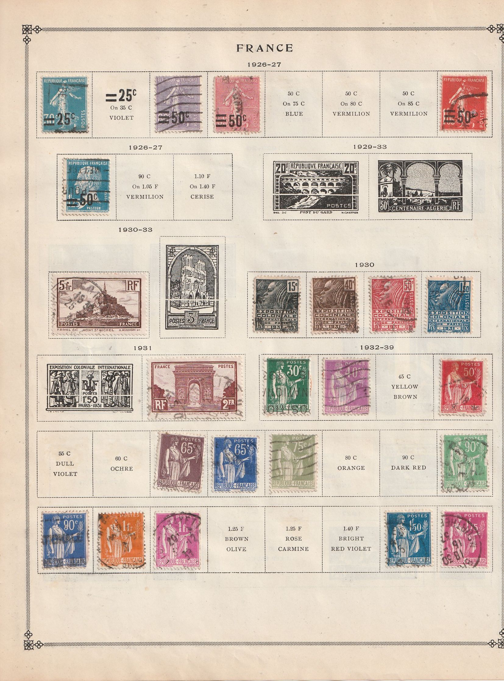 France Collection - 8 Scans. All the stamps are in the scans. | Europe ...