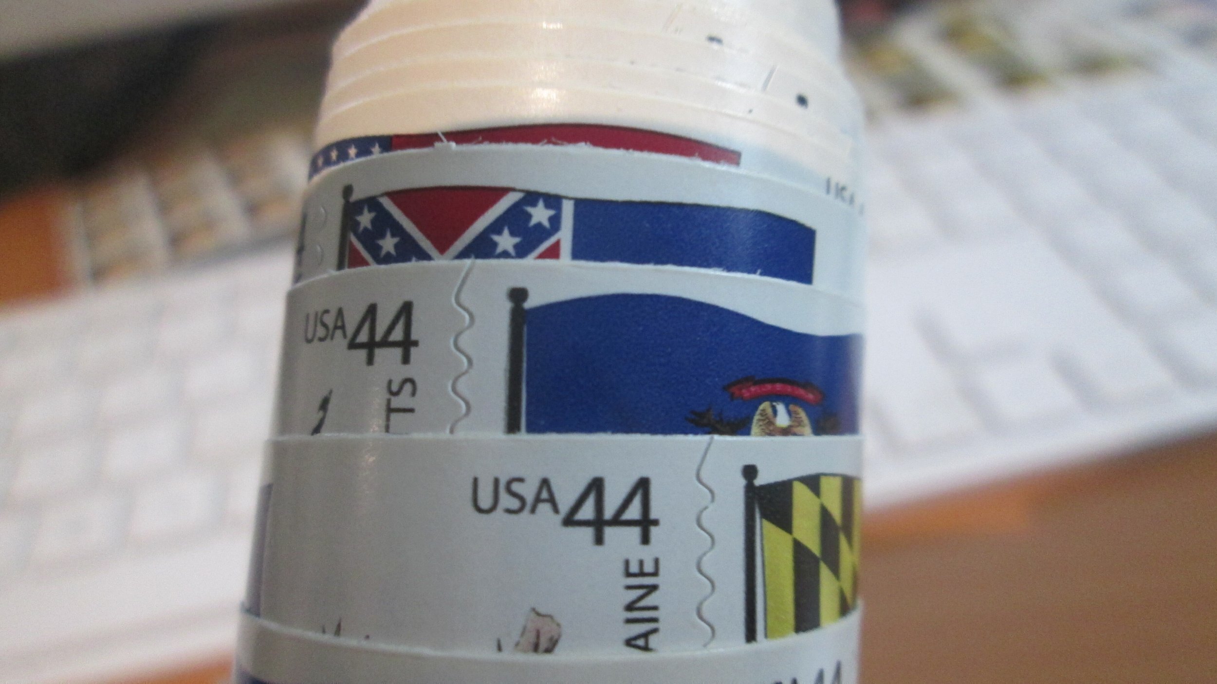 Flags of Our Nation 44c US Postage Coil Roll of 100 stamps #4293-4302 ...