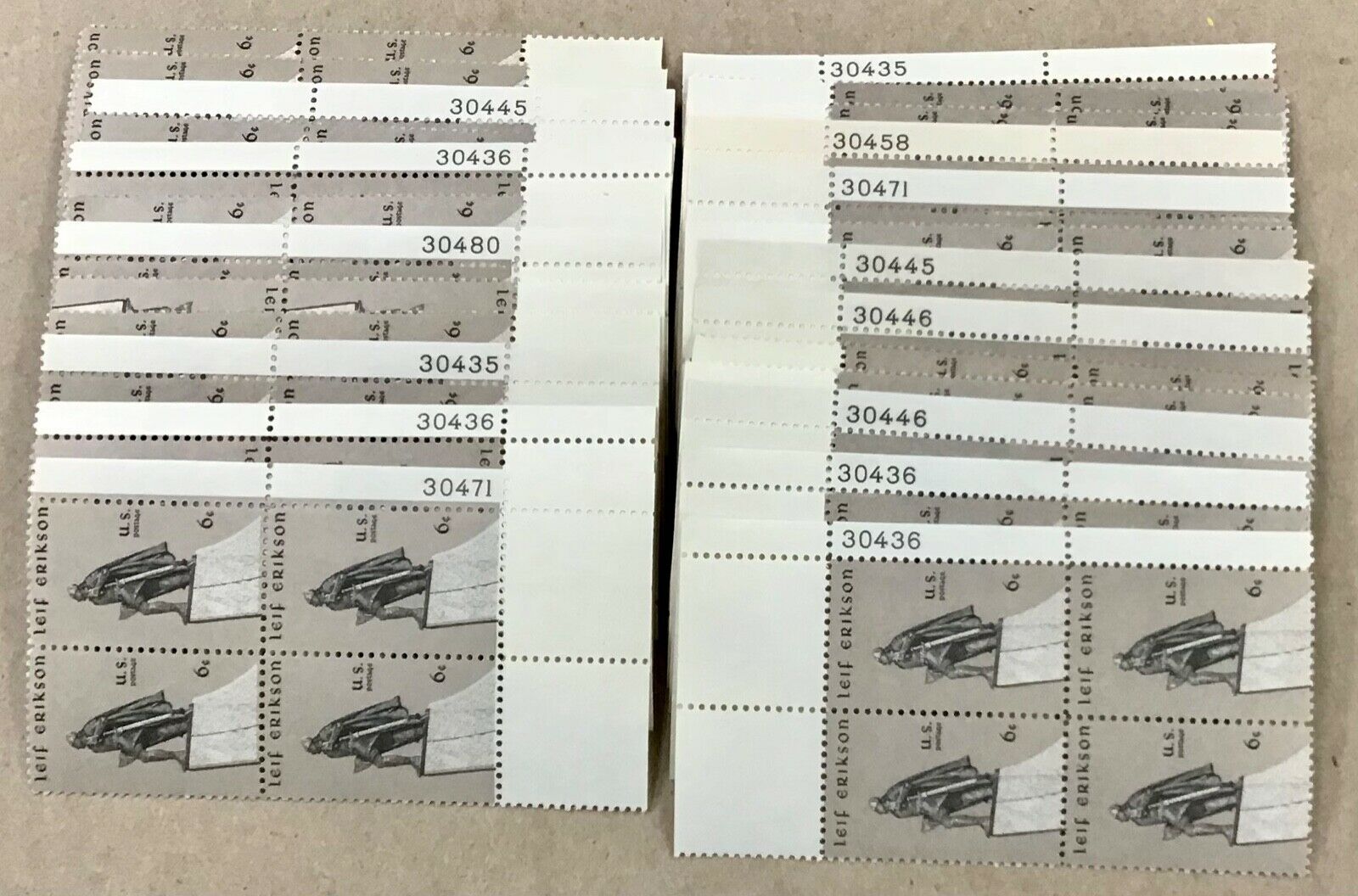 Paper, Party & Kids Papercraft 30446 6 Cent 4 Stamp Block Leif Erikson ...