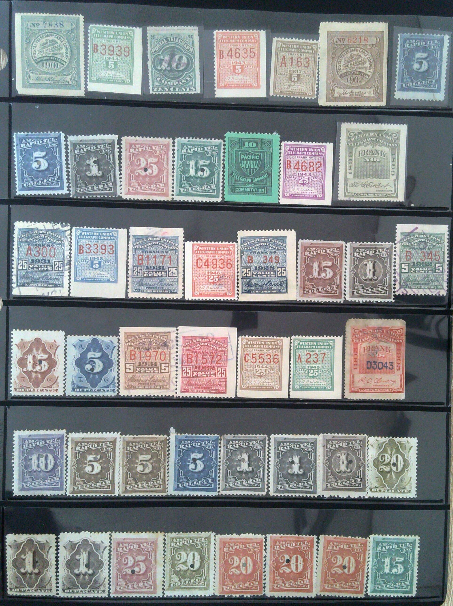 US Starter Collection Telegraph Lot | United States, Back of Book ...