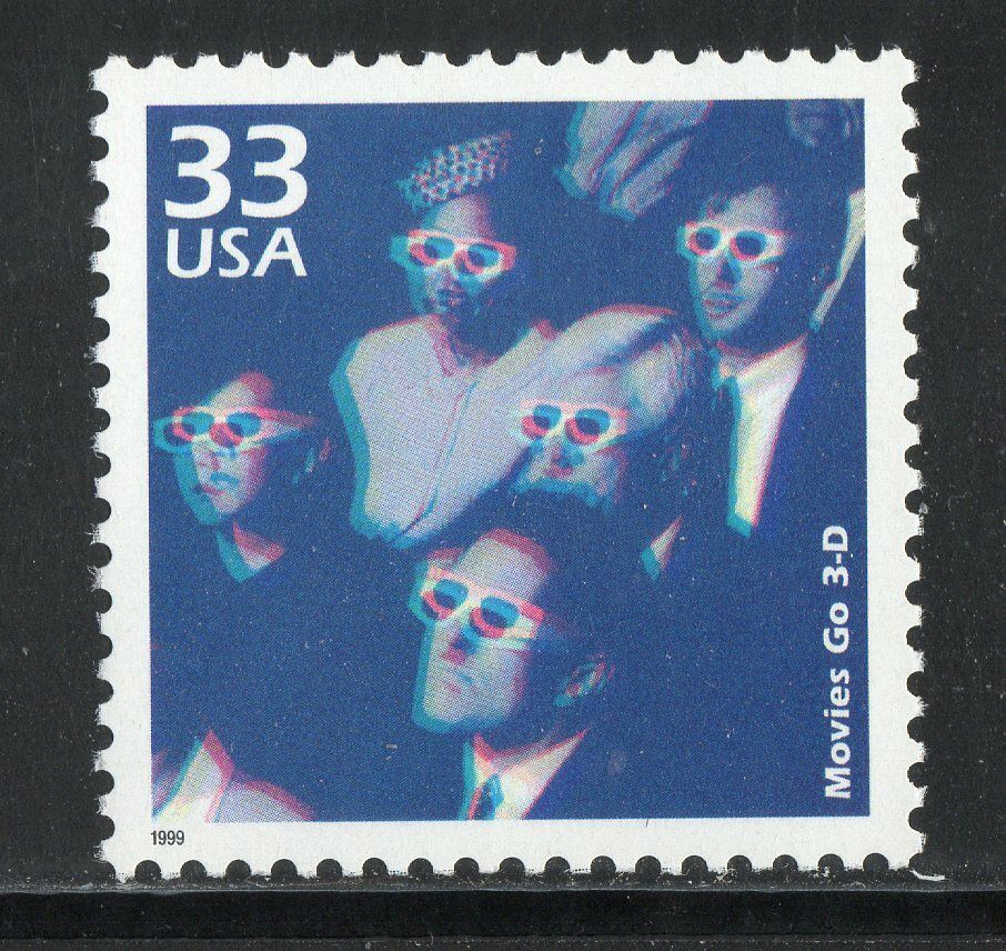 3187o ** MOVIES GO 3-D ** U.S. Postage Stamp MNH | United States ...