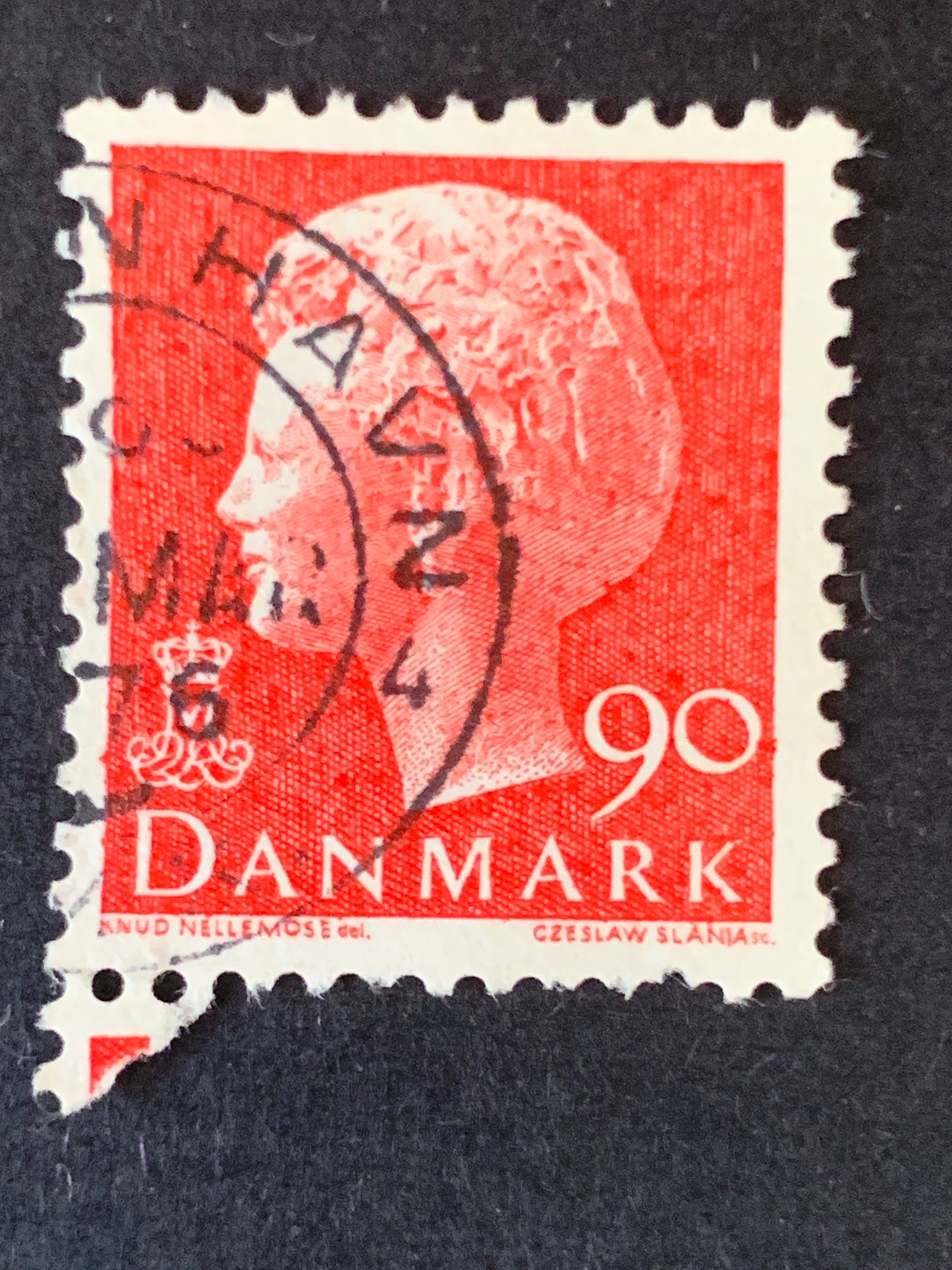 Danmark stamp , black cancelled postage used, refno:5015 | Worldwide ...