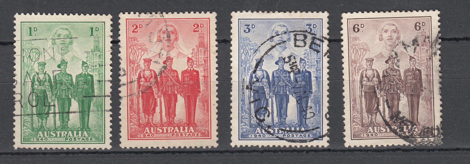 J42267 JL Stamps 1940 australia set used #184-7 | Australia & Oceania ...