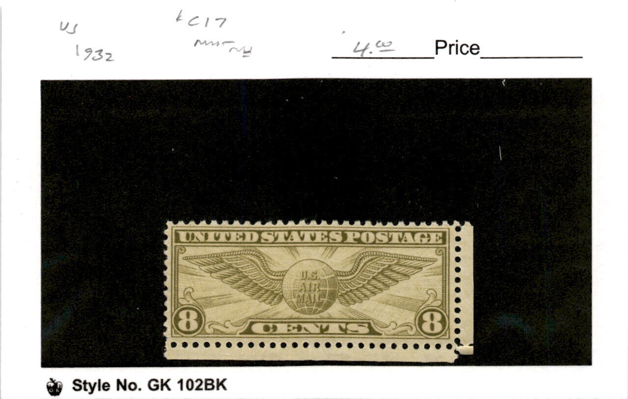United States Postage Stamp, #C17 Mint NH, 1932 Winged Globe (AF ... United States Postage Stamp, #C17 Mint NH, 1932 Winged Globe (AF ...