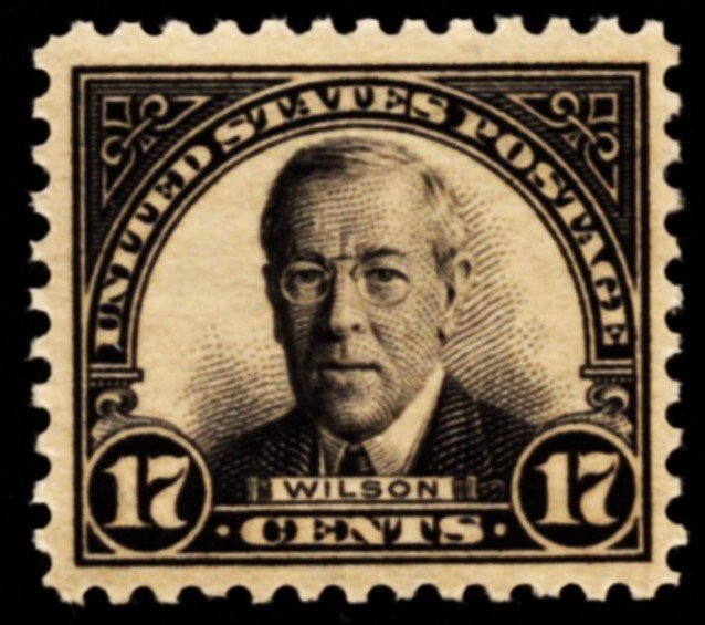 US 623 MNH VF/XF 17 Cent Woodrow Wilson Black | United States, General ...