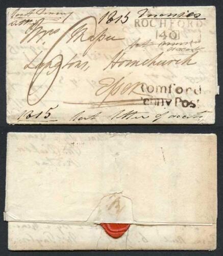 1815 Entire with ROCHFORD Mileage Mark | Great Britain, General Issue ...