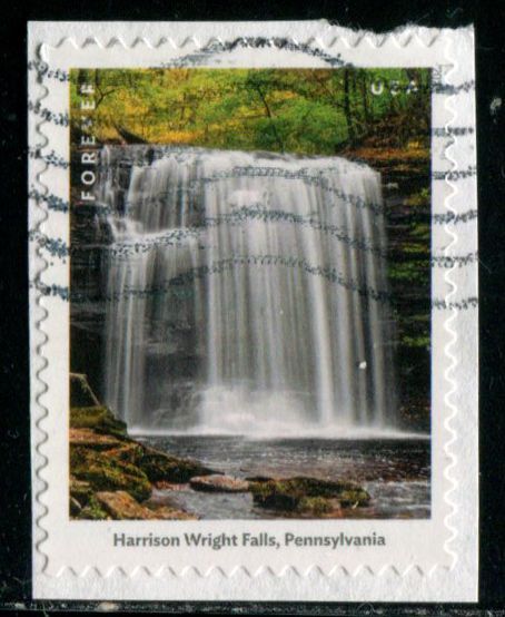 5800c US (63c) Waterfalls - Harrison Wright Falls SA, used on paper ...