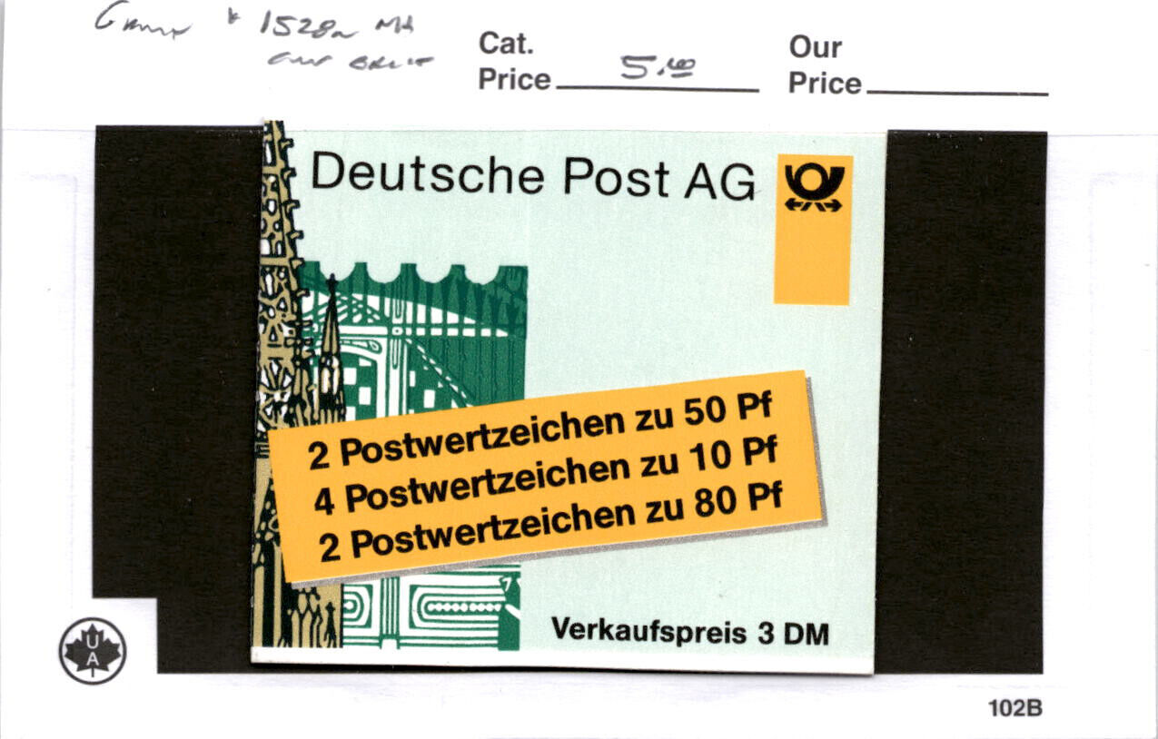 Germany, Postage Stamp, #1528a Booklet Mint NH, 1987 Historic (AH ...