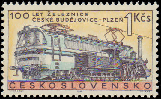 Czechoslovakia #1556-1557, Complete Set(2), 1968, Horses, Trains, Never ...