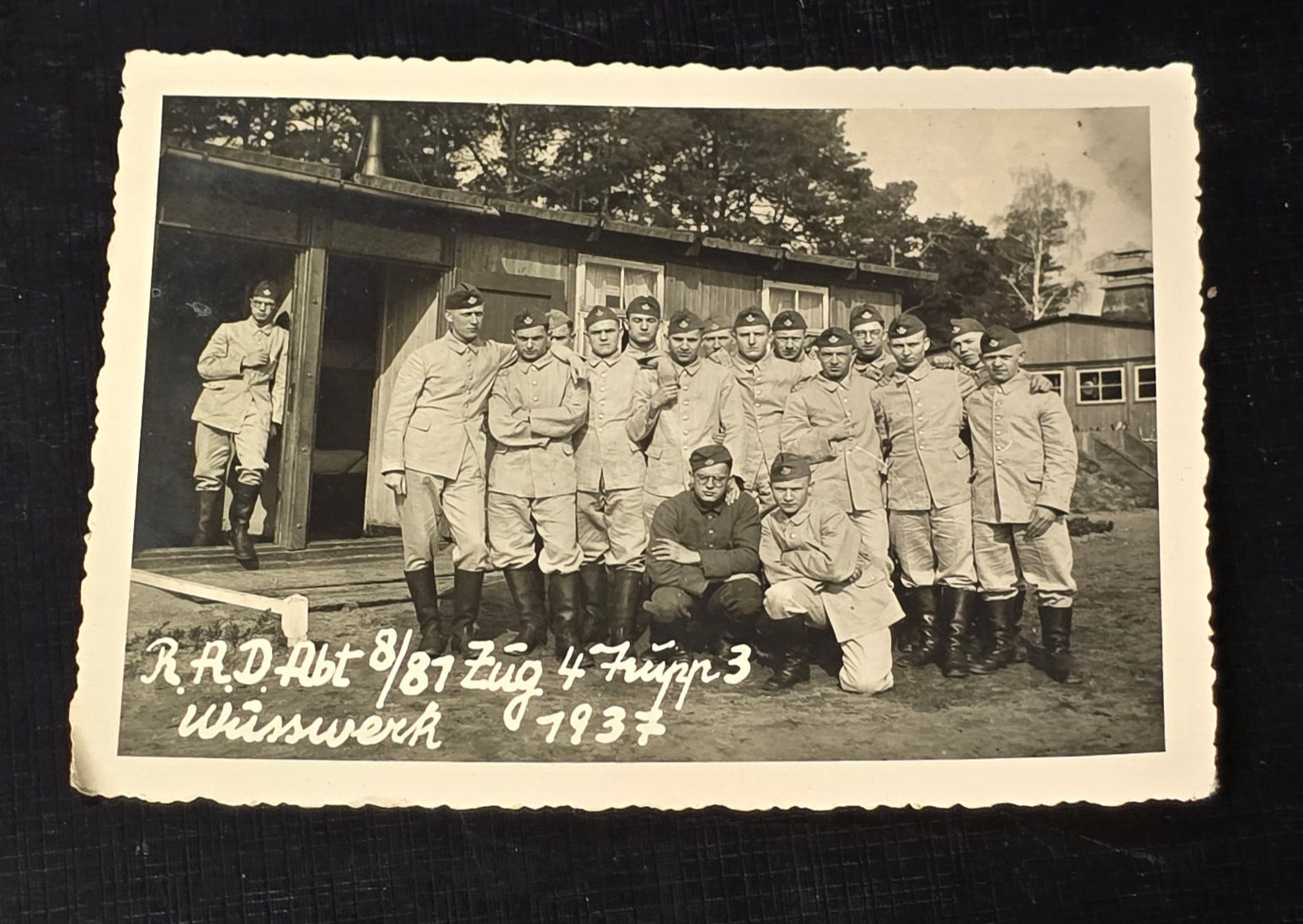 RAD Abt 8/81 1937 SOLDIERS GROUP WW2 WWII German Wartime Military photo ...