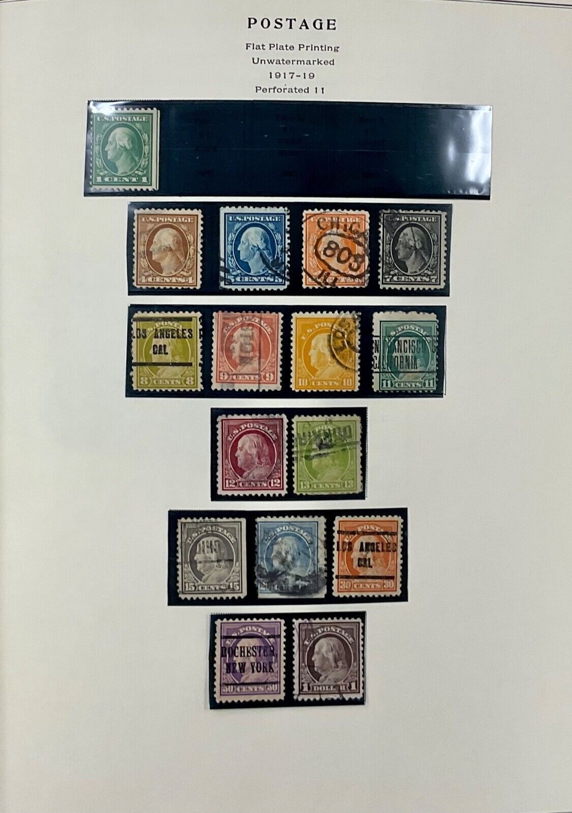 U.S. Stamp Collection 1856-1971 mostly used till 1939 No rarities, some ...