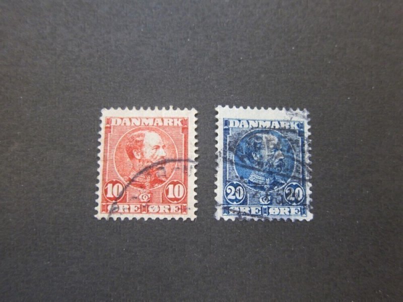 Denmark 1904 Sc 65-66 FU | Europe - Denmark, General Issue Stamp / HipStamp