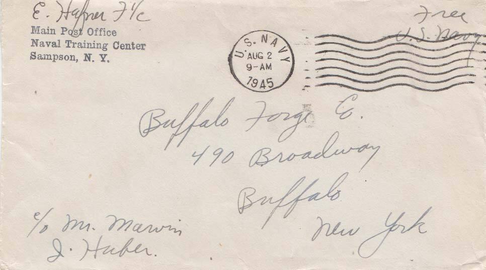 United States New York [Naval Training Center Sampson] U.S. Navy 1945 ...