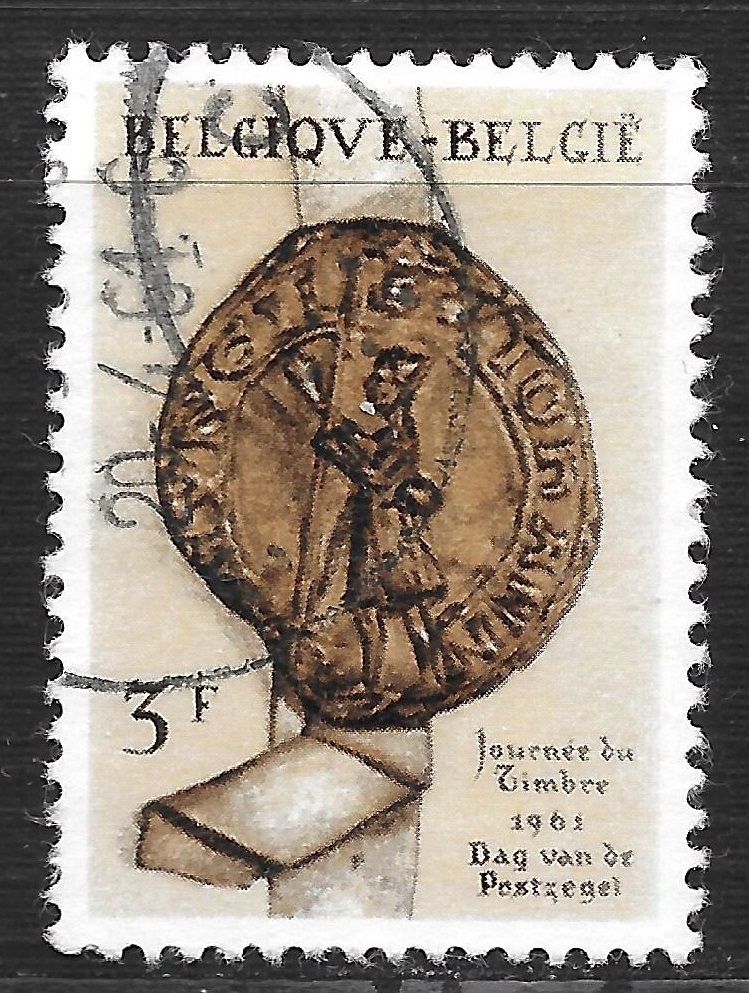 Belgium #569 3fr Seal of Jan Bode, Alderman of Antwerp, 1264 | Europe ...