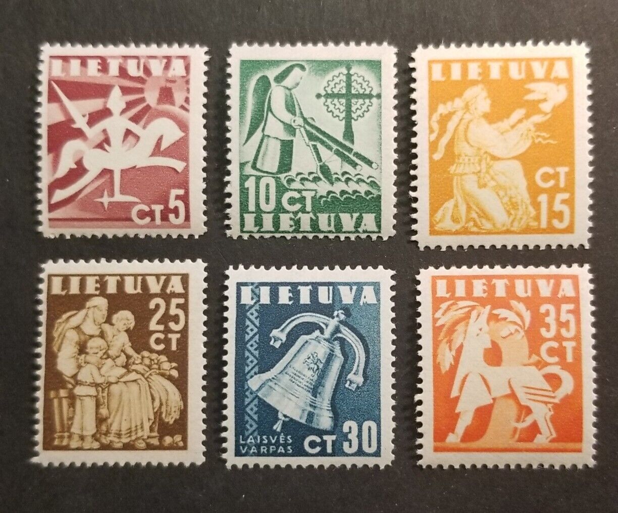 LITHUANIA Scott 317-322 MINT Stamp Set MNH OG Unused z7332 | Europe ...