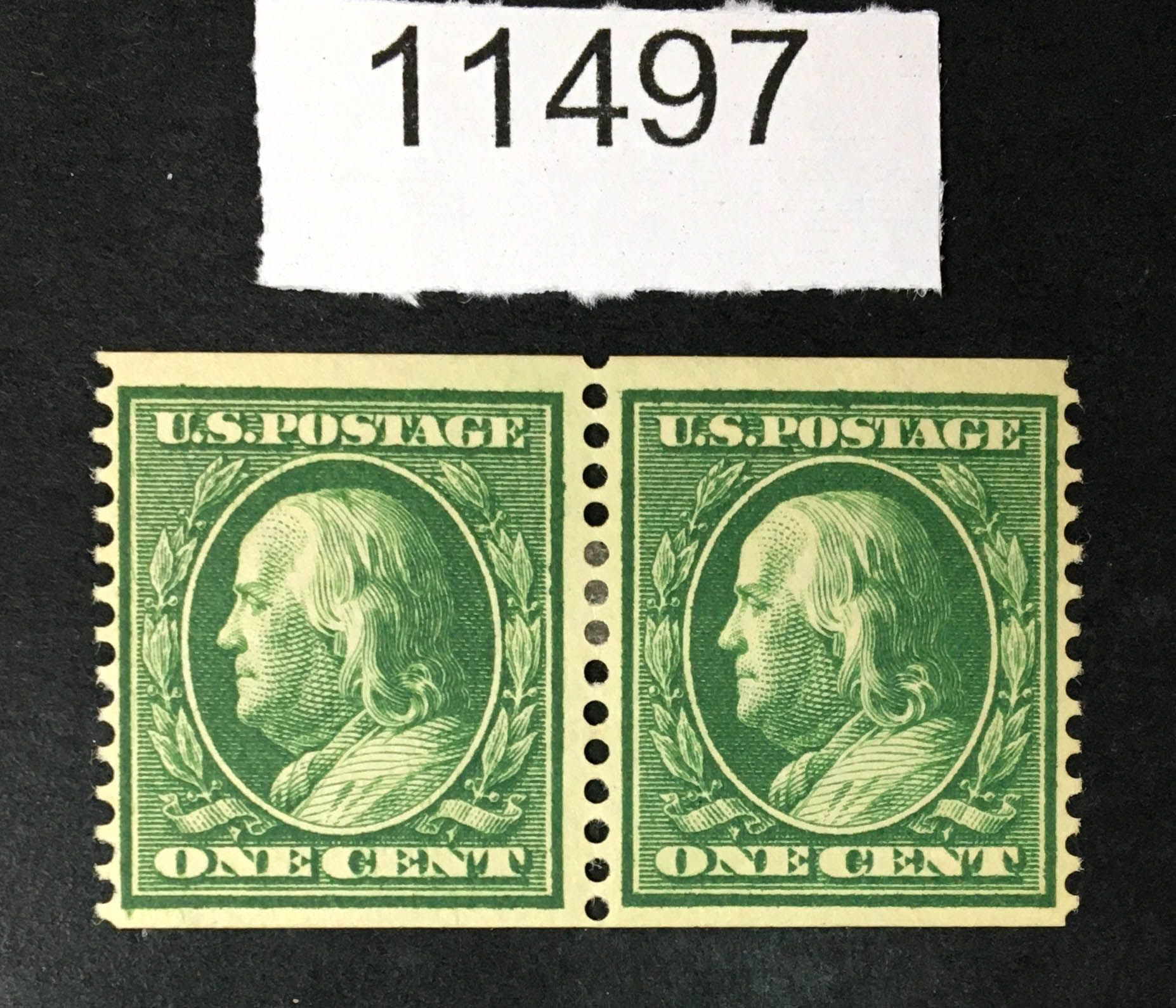 US Stamps # 352 Coil Pair Mint OG H LOT #11497 | United States, General ...