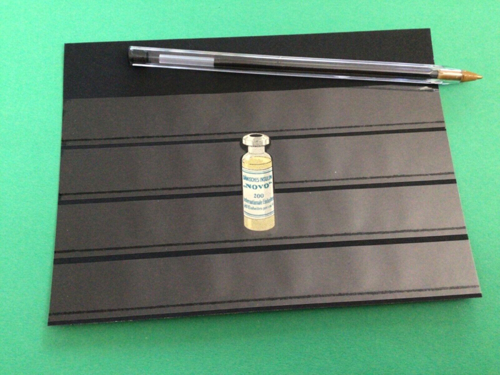 Novo Danish Insulin vintage shaped advertising poster stamp A14650 ...