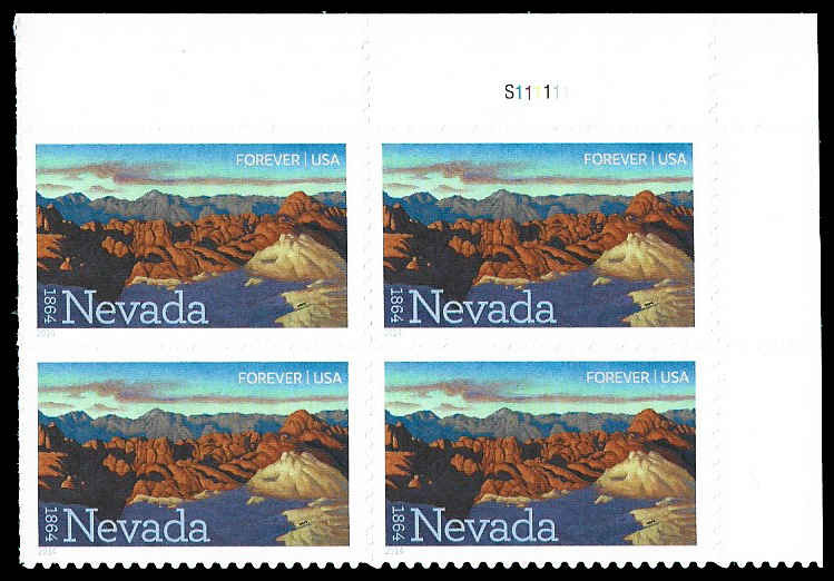 PCBstamps US #4907 PB $1.96(4x{49c})Nevada Statehood, MNH, (PB-2a ...