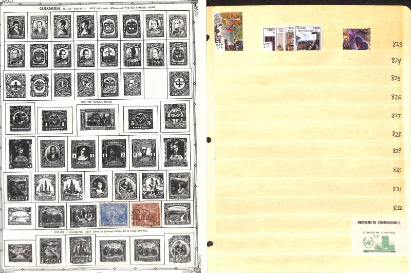 Columbia Stamp Collection on 22 Regent Pages, 1870-1968 (BP) | Central ...