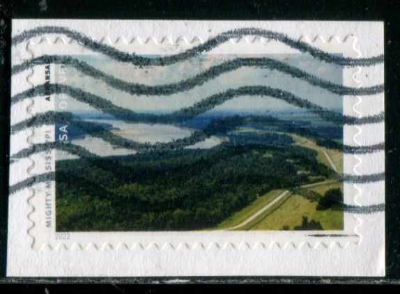 5698g US (58c) Mighty Mississippi SA, used on paper | United States ...