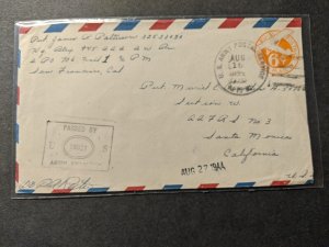 APO 466 JORHAT, INDIA 1944 Censored WWII Army Cover 1330th AAFBU ATC ...