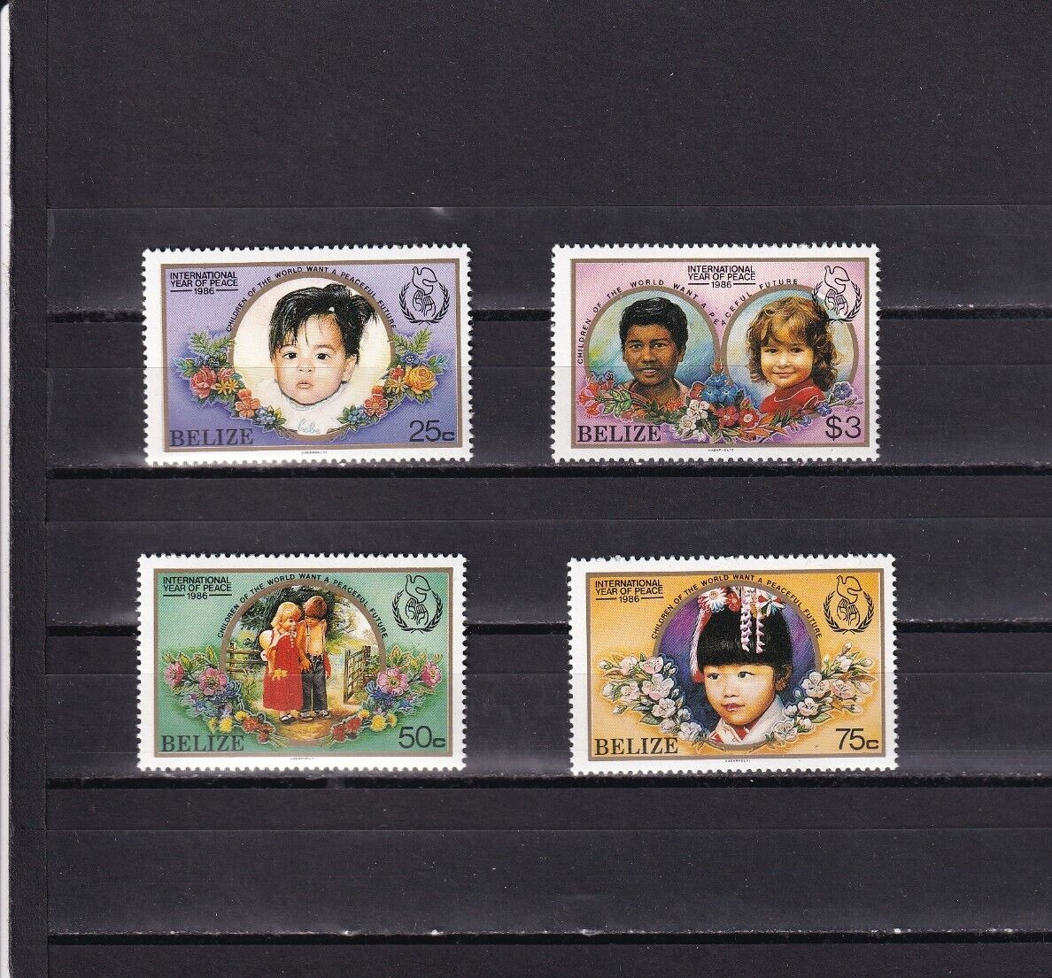 SA03 Belize 1986 International Year of peace mint stamps | Central ...
